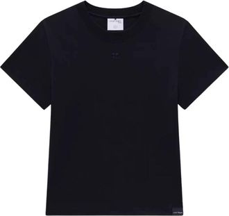 Courr&egrave;ges Femme, Tops, Noir, Taille: 38 FR T-Chemises