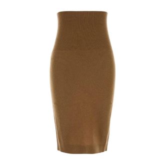 Stella McCartney Wollstrick Bleistiftrock - - Skirts - Damen - Braun - S
