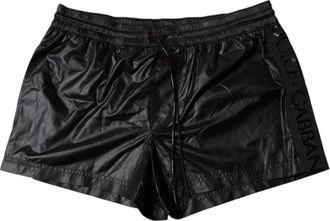 Dolce & Gabbana Homme, Maillots de bain, Noir, Taille: XS Short de Bain Plage