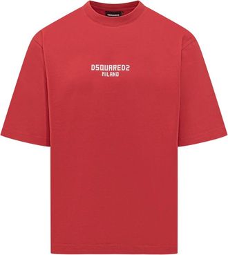 Dsquared2 Homme, Tops, Rouge, Taille: M Logo T-shirt