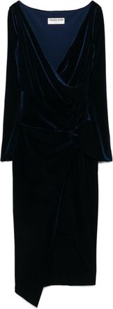 La Petite Robe Di Chiara Boni Midikleid mit Knotendetail - Blau