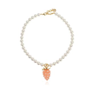 Casablanca Homme, Accessoires, Blanc, Taille: ONE Size Strawberry Necklace