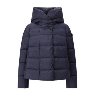 Peuterey Kurze Daunenjacke mit urbanem Stil - - Jackets - Damen - Blau - S