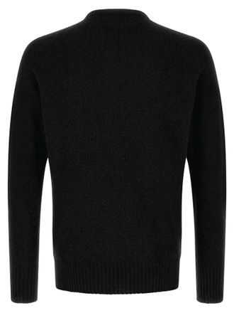 Maryya Cashmere and Virgin Wool Crew-Neck Sweater - Black