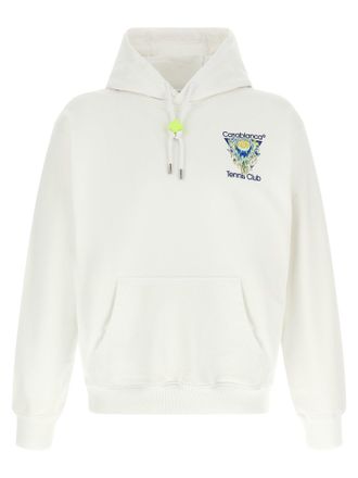 Casablanca Tennis Club Icon Embroidered Hoodie - White