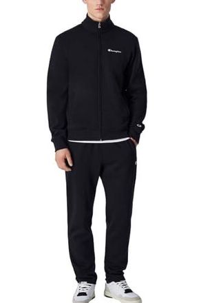 Champion Legacy Script Shop (220362) - Special Polywarpknit Semi-Dull High-Neck Survêtement de Sport, Noir, S Homme