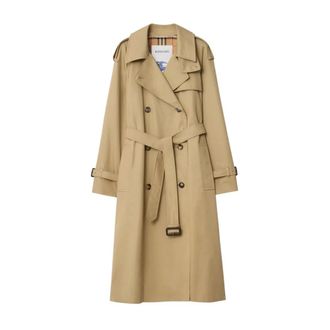 Burberry Femme, Manteaux, Beige, Taille: 34 FR Castleford Long Trench Coat