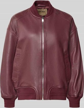 Mos Mosh Regular Fit Bomberjacke aus reinem Schafsleder Modell Ruby