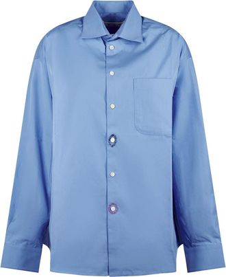 Marni Damen, Blusen & Hemden, Blau, XSGröße