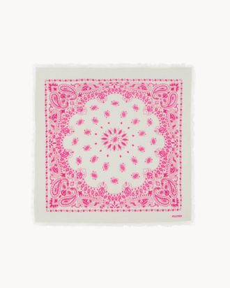 Kujten Grand bandana cachemire imprim&eacute; - Grand Bandana Hachiko Bico