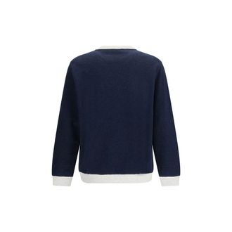 Brunello Cucinelli Mens Blue Cotton Sweatshirt Clothing