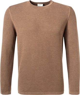 Olymp Herren Pullover braun unifarben