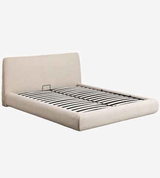 Sklum Sklum - Lit avec coffre en tissu Norena 180 x 200 cm