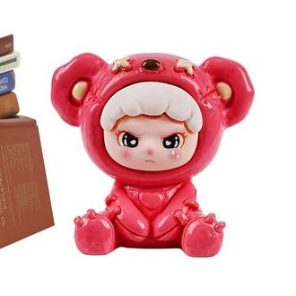 Generico Pendentif de sac de dours, porte-cl&eacute;s de petit ours pour sac &agrave; dos - Sculpture en r&eacute;sine dours animal en peluche | Figurine danimal de d&eacute;coration de t