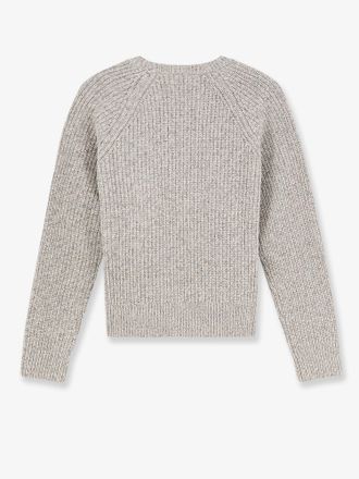 Aspesi Womens Crewneck Sweater Virgin Wool Grey
