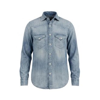 CHESAPEAKE'S Homme, Chemises, Bleu, Taille: M Denim Chemises
