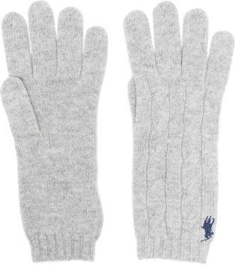 Polo Ralph Lauren Handschuhe mit Zopfmuster - Grau