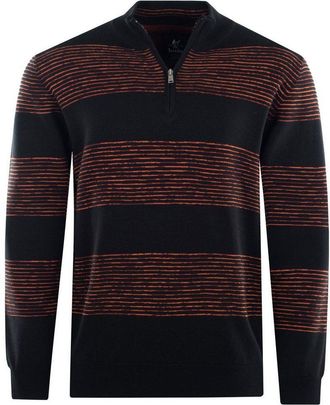 Hajo Strickpullover Herren Pullover mit Troyerkragen (1-tlg) Modisches Design