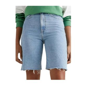 Tommy Hilfiger High Waist Bermuda Denim Shorts - - Shorts - Damen - Blau - W26