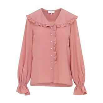 Chlo&eacute; Femme, Blouses et Chemises, Orange, Taille: 36 FR Chloe Silk Blouse