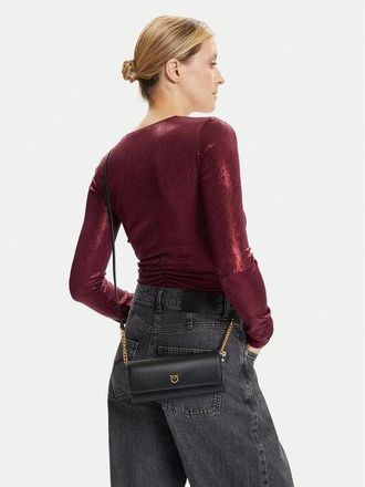 Pinko Handtasche Love Tiny Brids Wallet C AI 25-26 PCPL 103765 A0F1 Schwarz