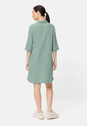 Camel Active Sommerkleid mit Knopfleiste Dreiviertelarm