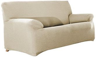 Eysa elastisch Sofa überwurf 3 sitzer Farbe 00-Ecru Sucre, Polyester, 37 x 17 x 29 cm, F732320