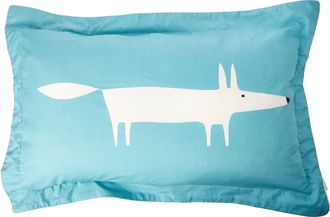 Scion Mr Fox Oxford Kissenbezug, Blaugr&uuml;n, 74 x 48 cm