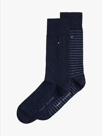 Tommy Hilfiger Lot de 2 paires de chaussettes &agrave; rayures