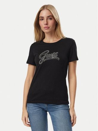 Guess T-Shirt W6BI21 K6040 Schwarz Regular Fit