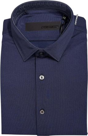 Roberto Ricci Design Oxford Jacquard Hemd - - Shirts - Herren - Blau - M