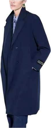 Lola Casademunt Trench technique matelass&eacute; fin - Femme - Manteaux - Bleu - Taille: 42 FR