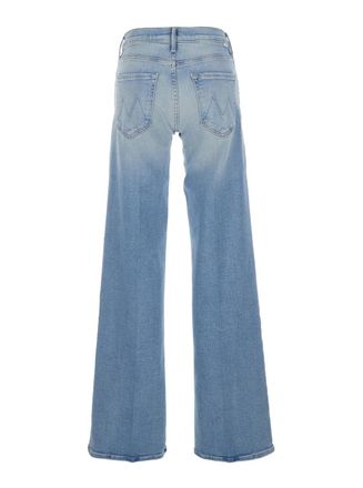 Mother Womens Jeans Mavin Sneak Light Blue Cotton