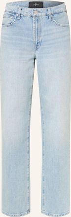 7 For All Mankind Straight Jeans Stovepipe blau