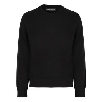 Dolce & Gabbana Luxuri&ouml;ser Virgin Wool Strickpullover - - Knitwear - Herren - Schwarzk - XL