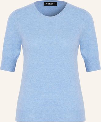Repeat Repeat Strickshirt Aus Cashmere blau