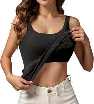 Generic D&eacute;bardeur Femme Maillot De Corps T-Shirt Crop Sexy &agrave; Manches Courtes pour Femmes en Couleurs Unies Parfait pour &ecirc;tre associ&eacute; &agrave; des Jeans Taille Haute 