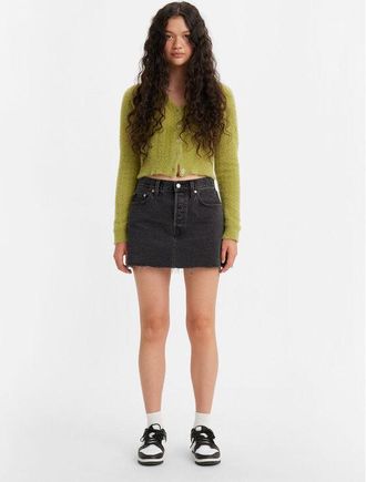 Levi's Jeansrock Icon A46940000 Schwarz Loose Fit