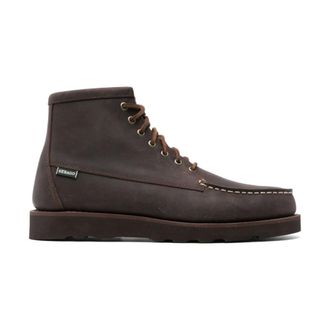 Sebago Homme, Chaussures, Brun, Taille: 43 EU Bottines en cuir marron lacées