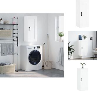 vidaXL Vidaxl - Sideboards - Living Wandschrank Weiß 34,5x34x90 cm Holzwerkstoff - Weiß