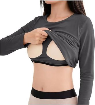 Generic sous Pull Femme Haut Thermique Femme sous Pull Thermique Femme Doux Glamour Pull Col Roul&eacute; en Polaire Ultra Douillet Top Tricot&eacute; Id&eacute;al pour Superposit