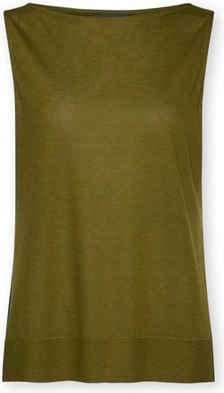 Elena Miro Femme, Tops, Vert, Taille: 40 FR Top &agrave; encolure bateau