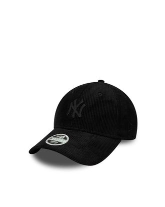 New Era Womens Baseball Cap 9forty Black Cord Undervisor: Cotton; Crown Hat