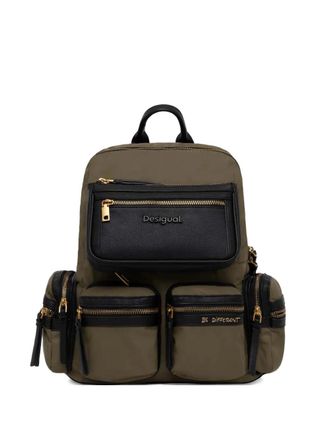 Desigual sac à dos High-Capacity à poches multiples - Vert