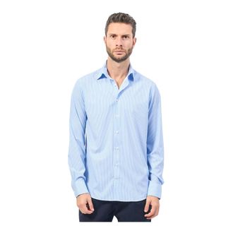Bugatti Homme, Chemises, Bleu, Taille: 2XL Chemise Classique &agrave; Rayures Bleu Clair