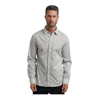 A|X Armani Exchange Chemise Coupe Ajust&eacute;e - Homme - Chemises - Gris - Taille: XL