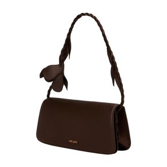 Cult Gaia Womens Shoulder Bag Brown Synthetic