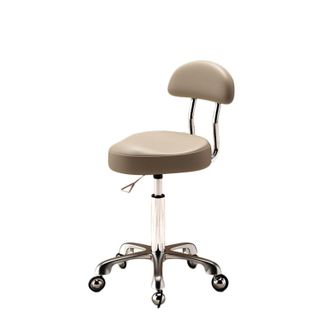 Generic Sattelstuhl mit R&uuml;ckenlehne, ergonomischer Sattelhocker, drehbarer, Verstellbarer Arbeitsstuhl, geeignet for Sch&ouml;nheitssalons und Heimb&uuml;ros(Color-3)