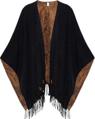 Ferragamo Fringed Double-sided Poncho