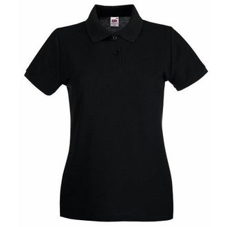 Fruit Of The Loom Polo à Manches Courtes pour Femme (XL) (Noir)